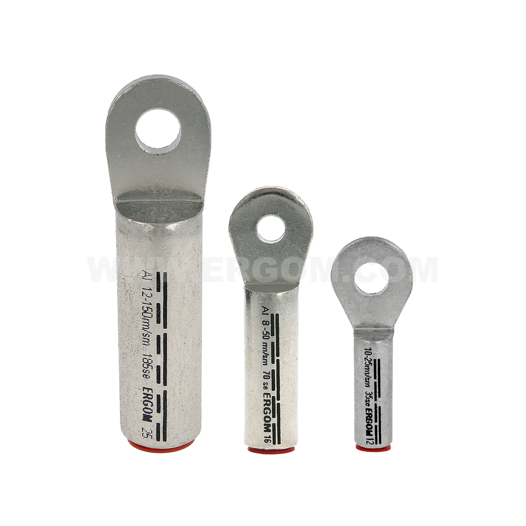 Aluminium longitudinally sealed tubular cable lugs, KRAC type