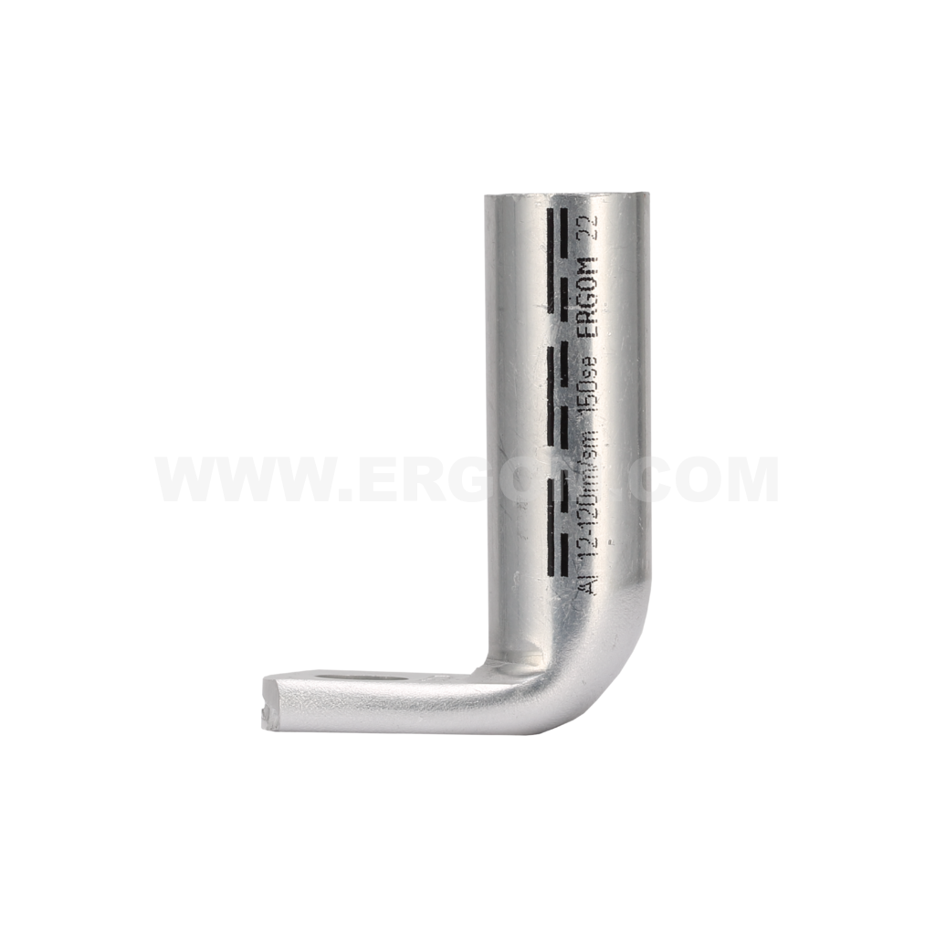 Aluminium angle tubular cable lugs, KD90A type