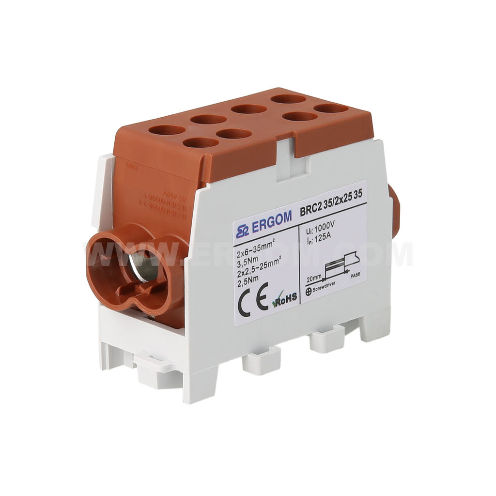 Compact distribution blocks, BRC2 type 1000V - BRC2 35/2x25 35 BR (14 ...