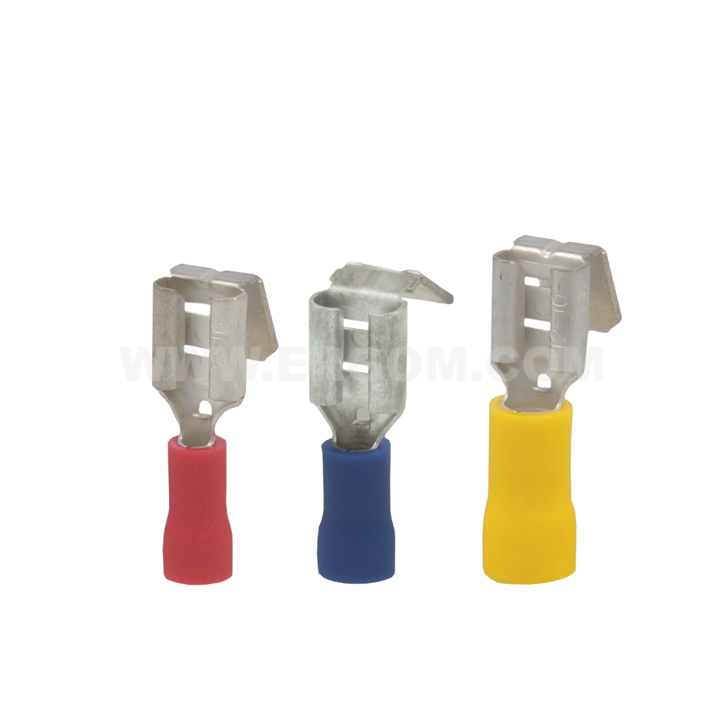 Insulated piggyback female push-on connectors, NWI...BPCV type