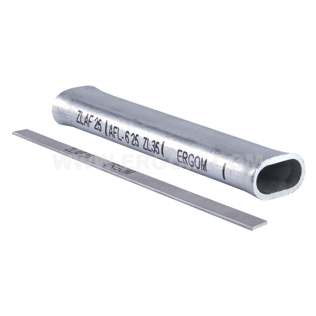 Mechanically loadable connectors with spacer for AFL overhead power ...