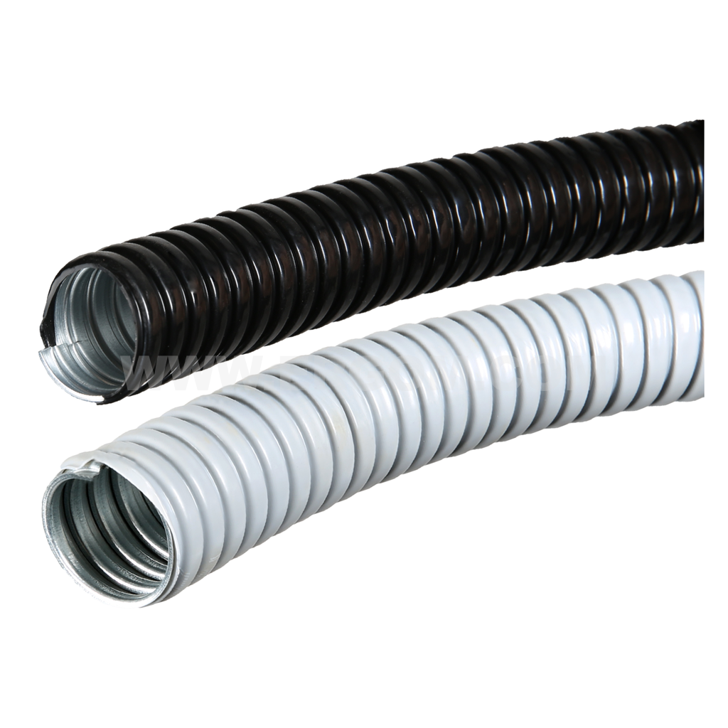 Flexible protective conduit made of galvanized steel, PVC coated, WOT type