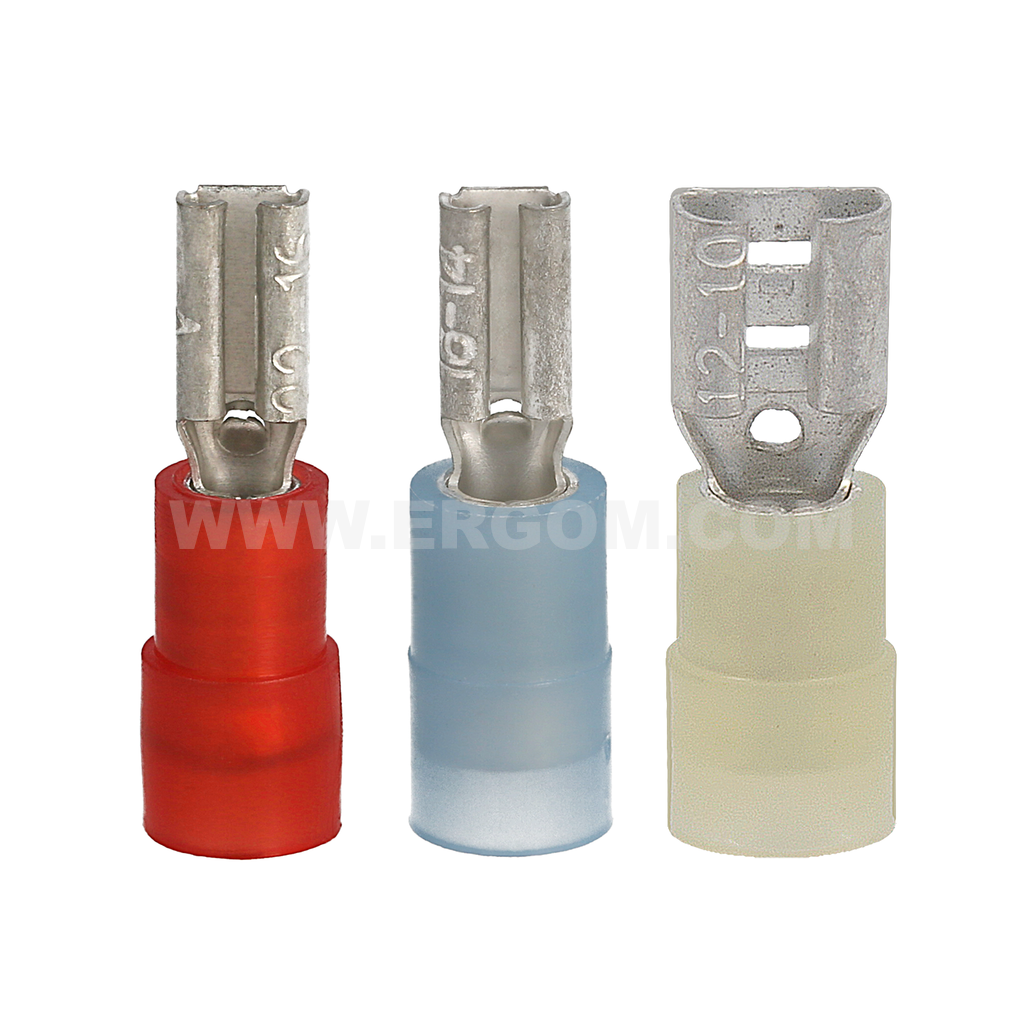 Insulated push-on female connectors, NI type - NI 9,5-6/1,2 (100 PCS ...