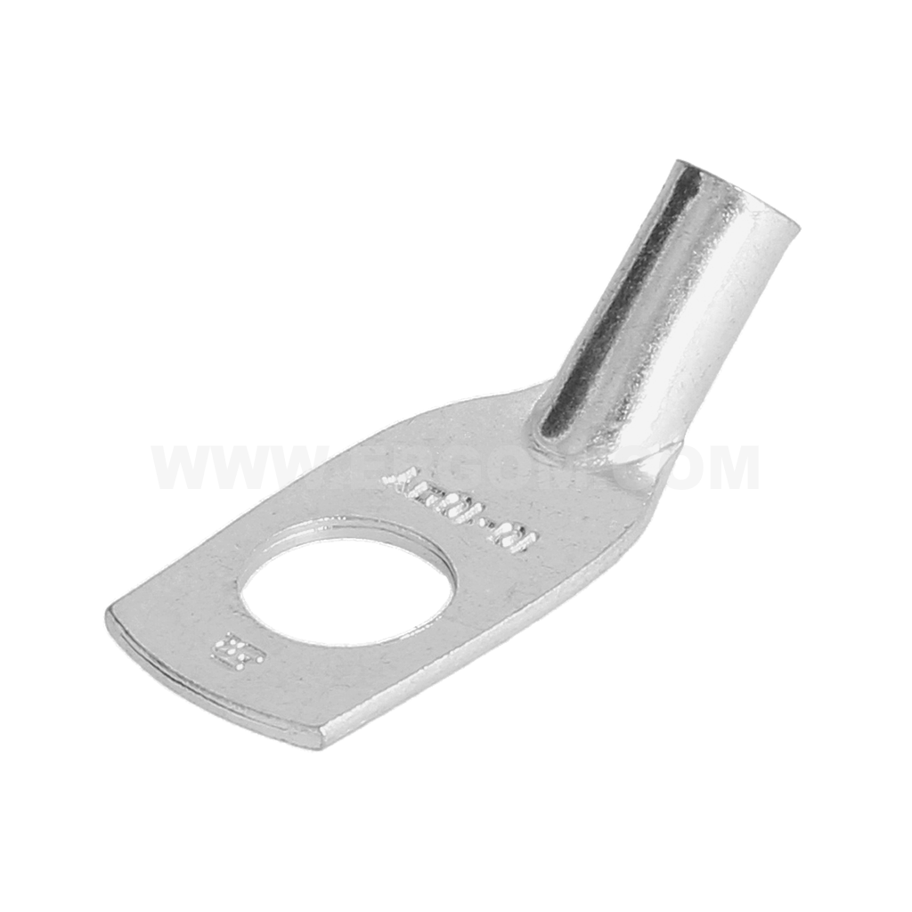 Tubular angle cable lugs, K45R type - K45R 10/10 (100 PCS) - by Ergom