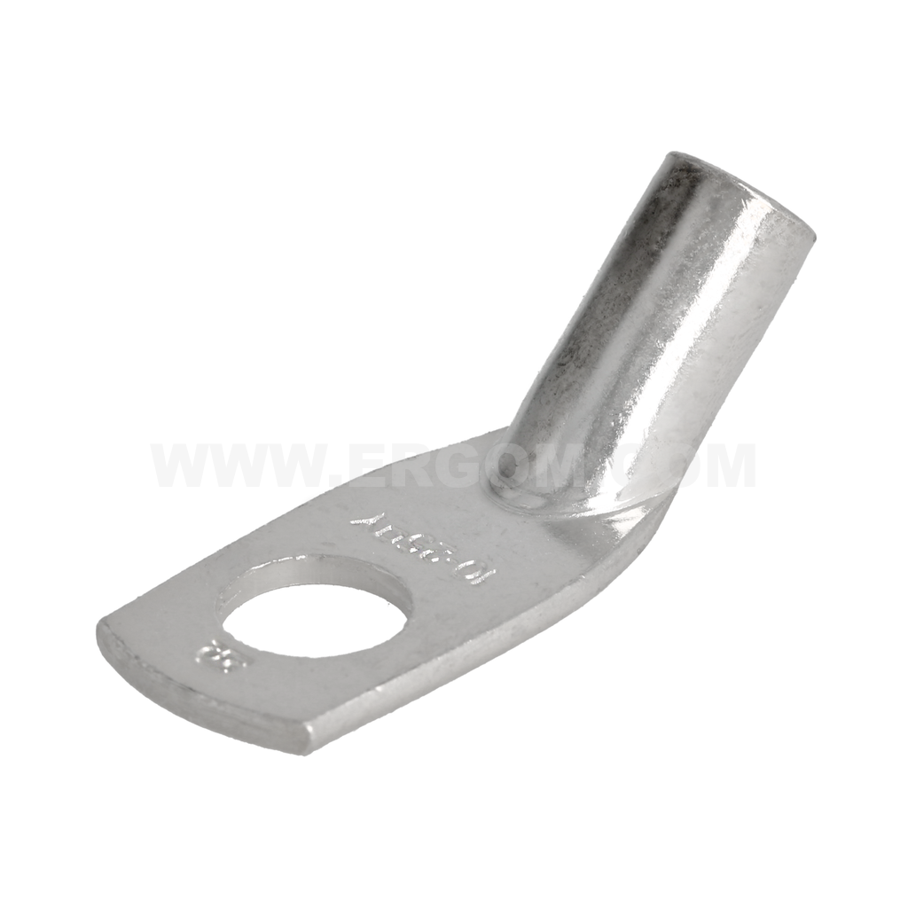 Tubular angle cable lugs, K45R type - K45R 25/10 (100 PCS) - by Ergom