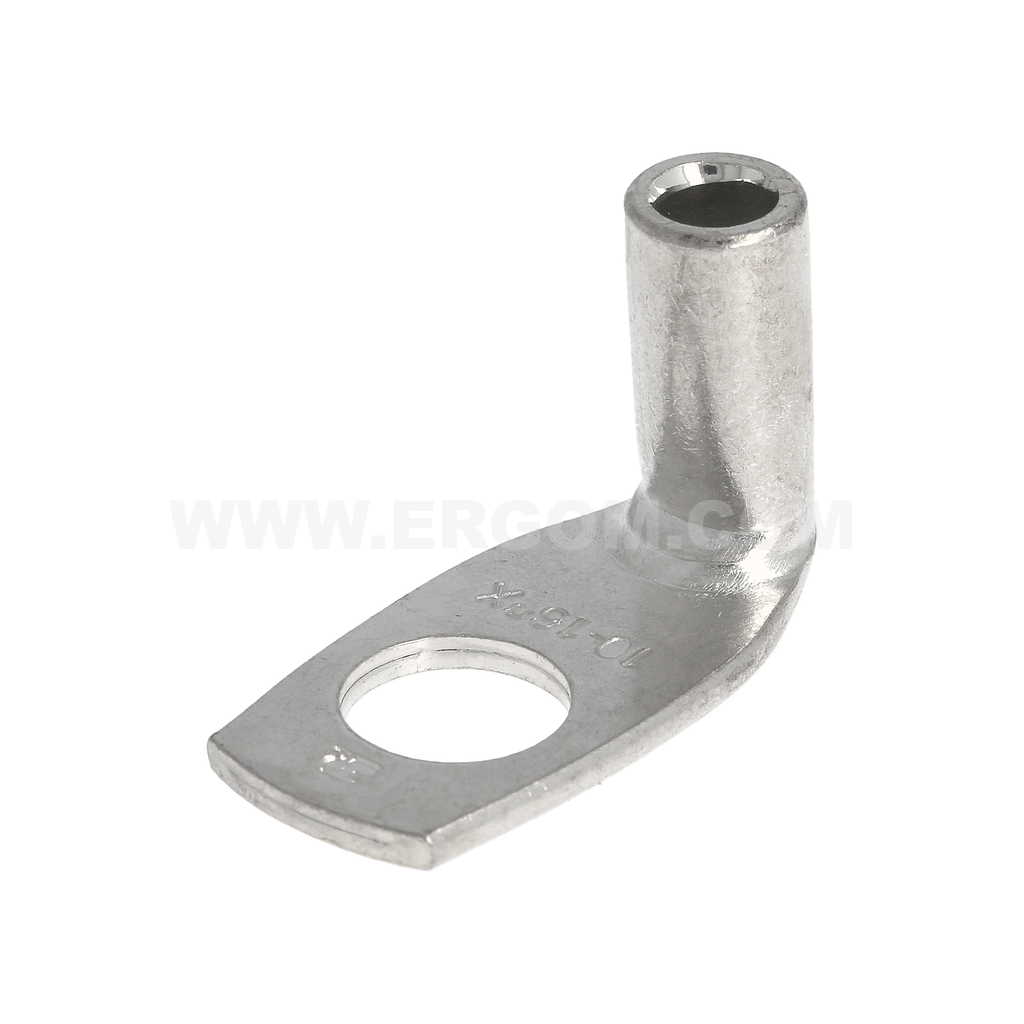 Tubular angle cable lugs, K90R type - K90R 16/10 (10 PCS) - by Ergom