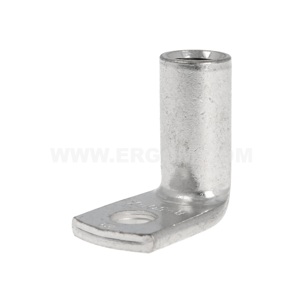 Tubular angle cable lugs, K90R type - K90R 50/8 (100 PCS) - by Ergom