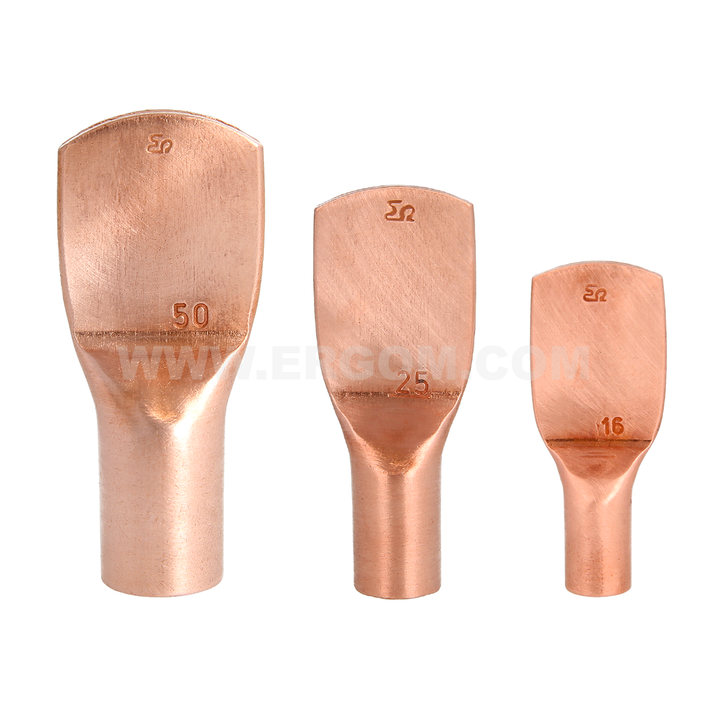 Tubular cable lugs without hole, KM type - KM 625 - by Ergom