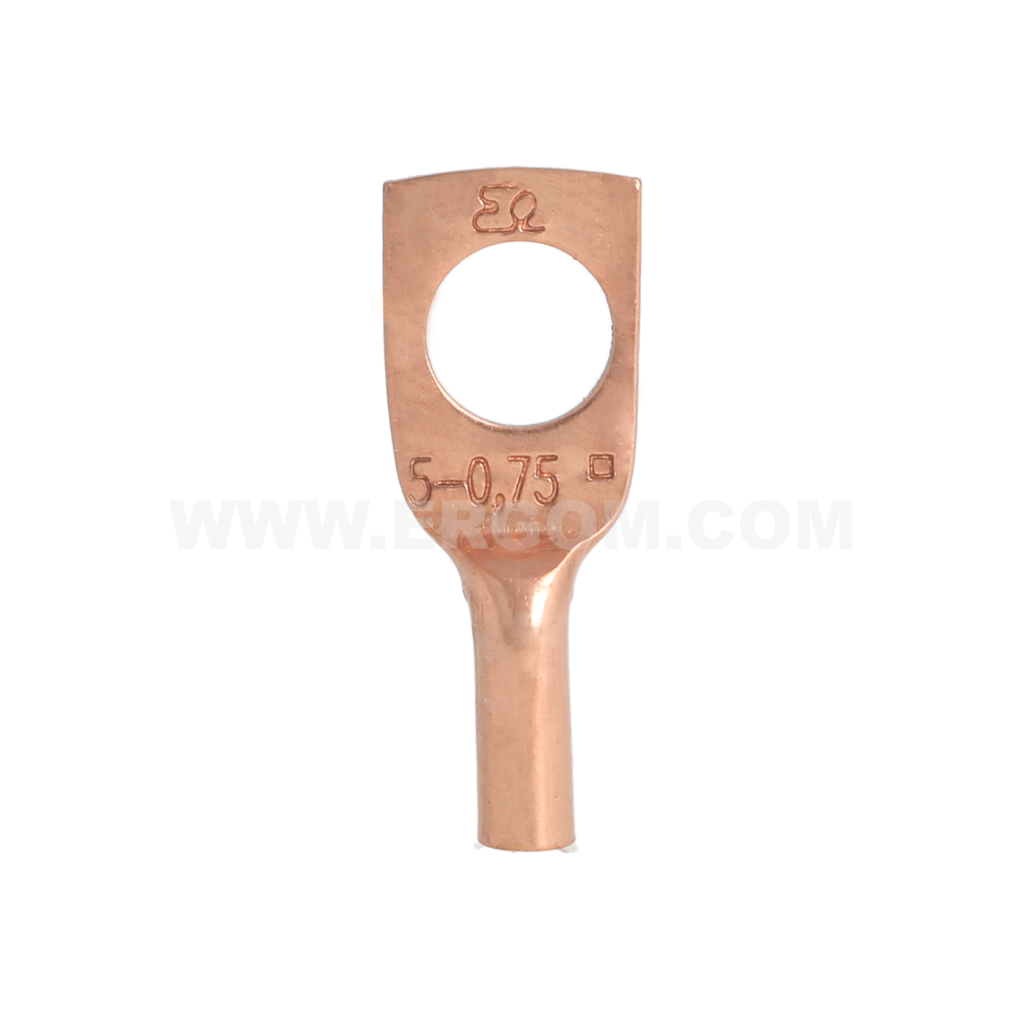 Tubular ring cable lugs, KM type - KM 0,75/5 (100 PCS) - by Ergom