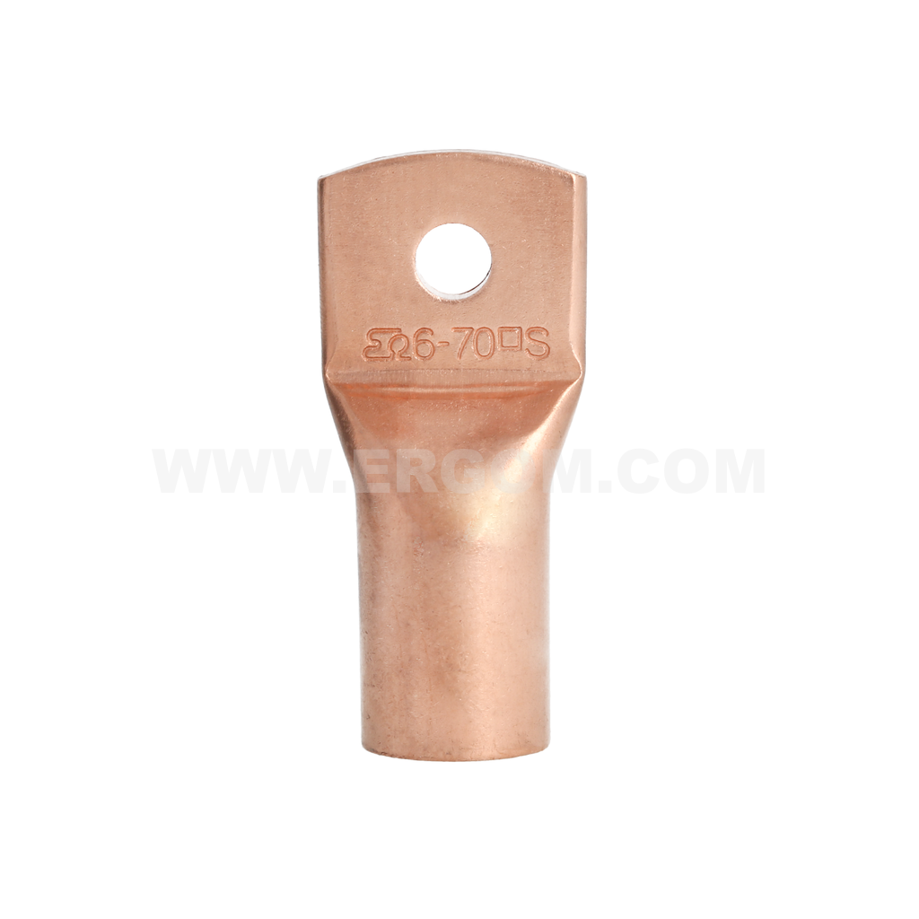 Tubular ring cable lugs, KM type - KM 70/6 (10 PCS) - by Ergom