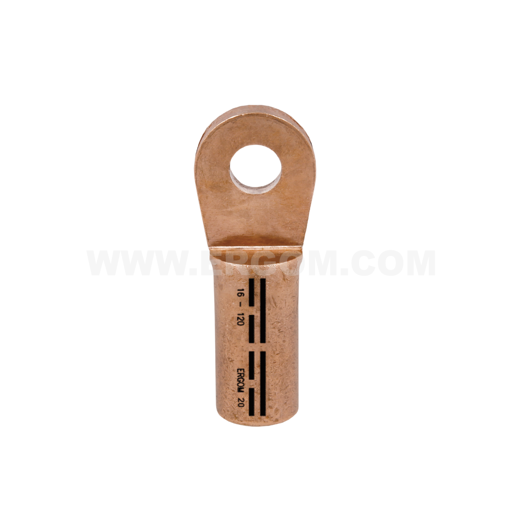 Longitudinally sealed tubular cable lugs, KRM type