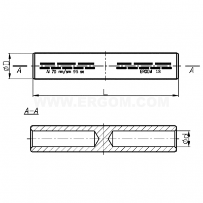 Non-tension compression tubular cable connectors with barrier, LAP… type