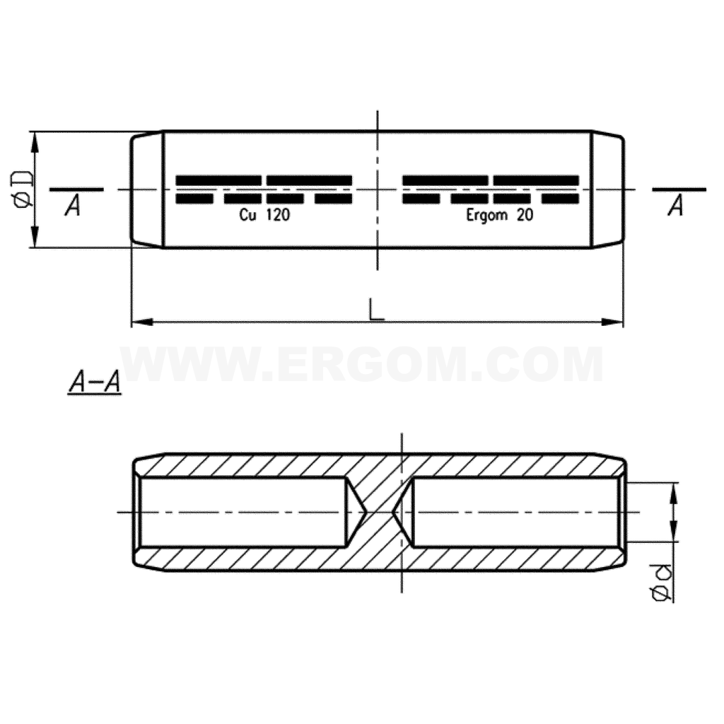 Non-tension compression tubular cable connectors with barrier, LMWP… type