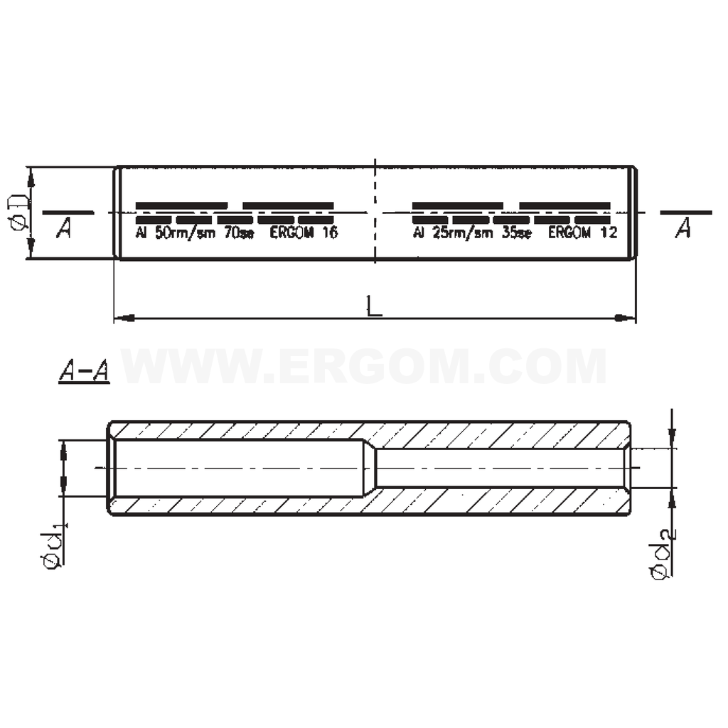 Non-tension compression reducing tubular cable connectors, LA…/… type